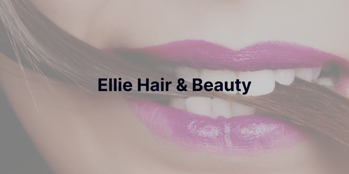 Book - Ellie Hair & Beauty